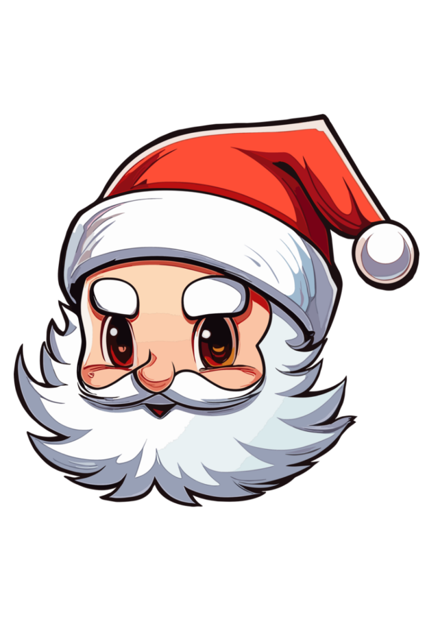 Santa Claus in Pokemon style, sticker design SVG | Create Adrenaline